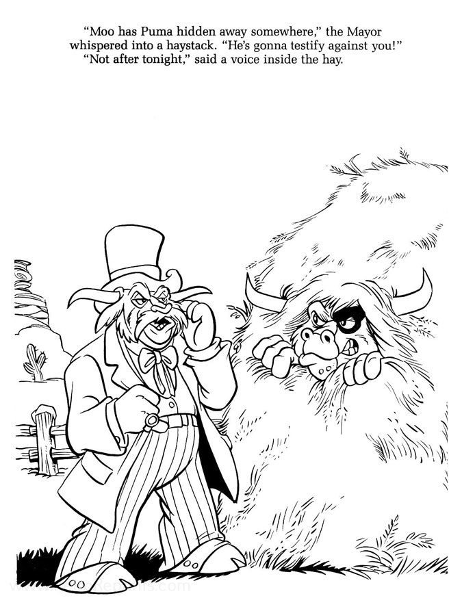disney western coloring pages