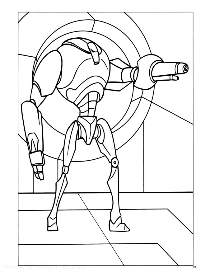 battle droid coloring pages