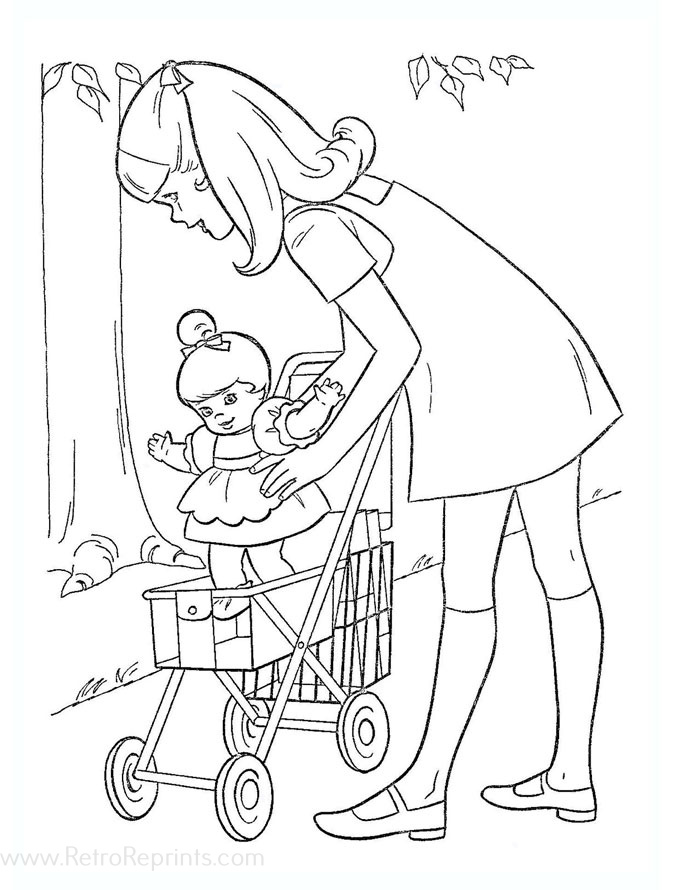 stroller coloring pages