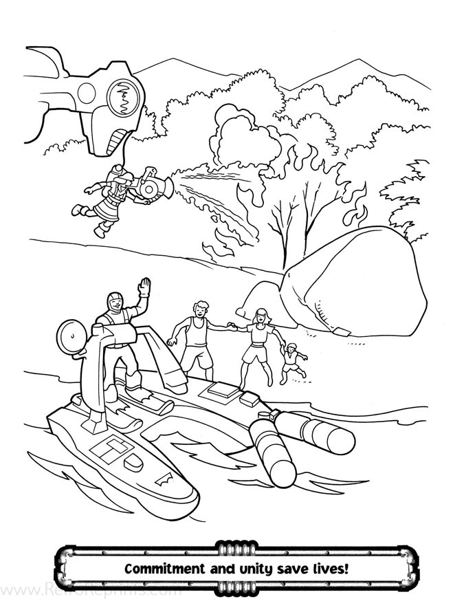 rescue heroes coloring pages
