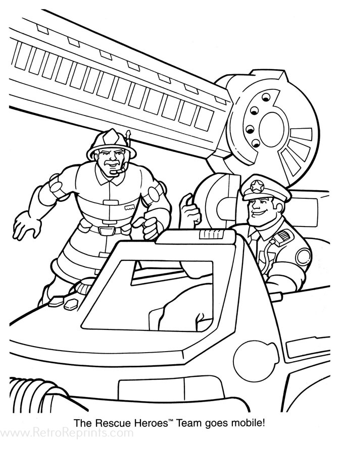 rescue heroes coloring pages
