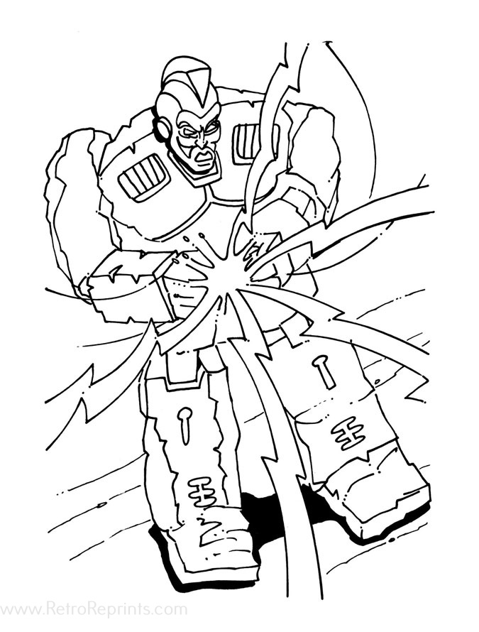 real steel ambush coloring pages