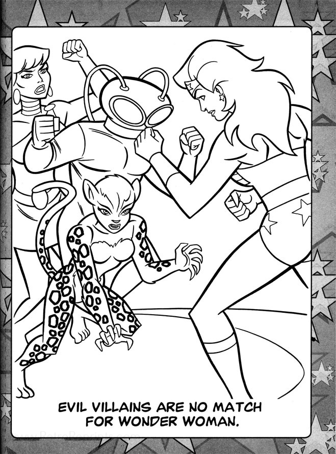 cheetah villain coloring pages