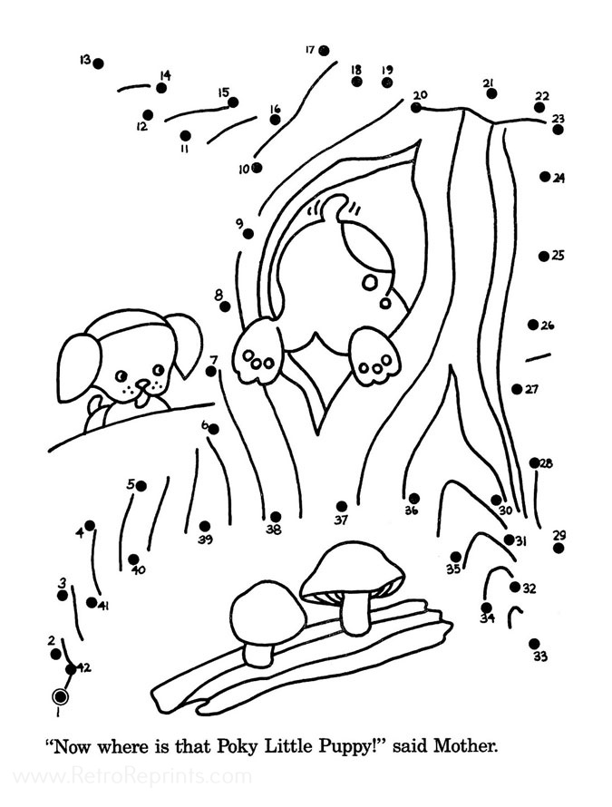 poky little puppy coloring pages