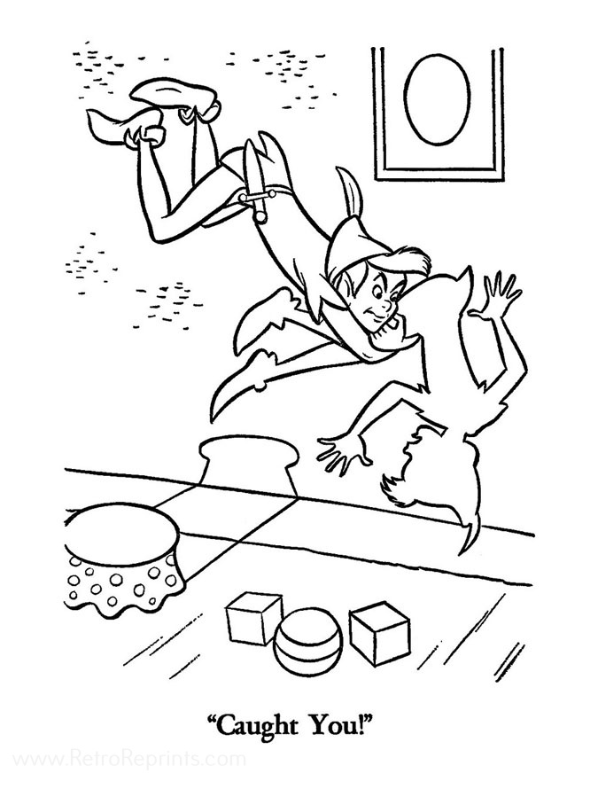 peter pan coloring pages real