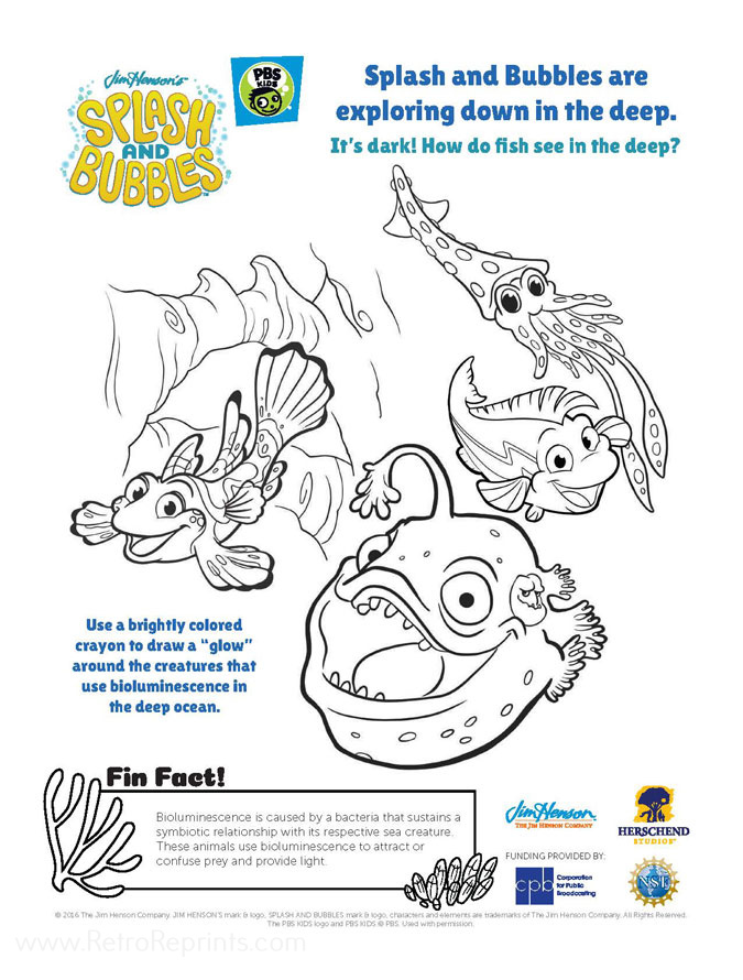 coloring pages bubbles
