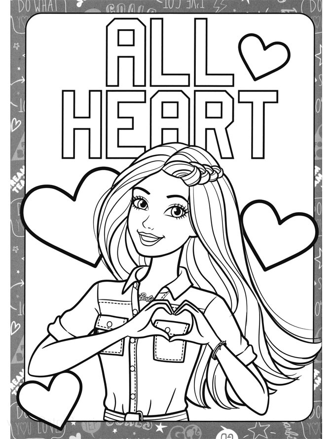 all barbie coloring pages