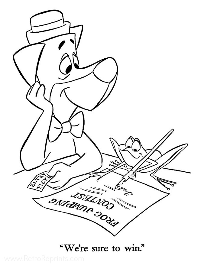 huckleberry coloring pages