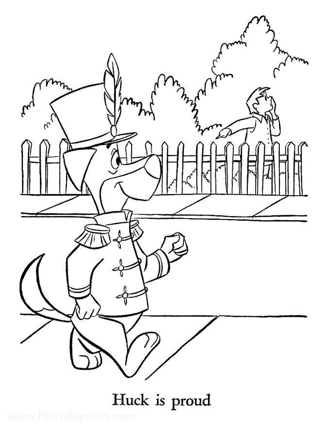 huckleberry coloring pages