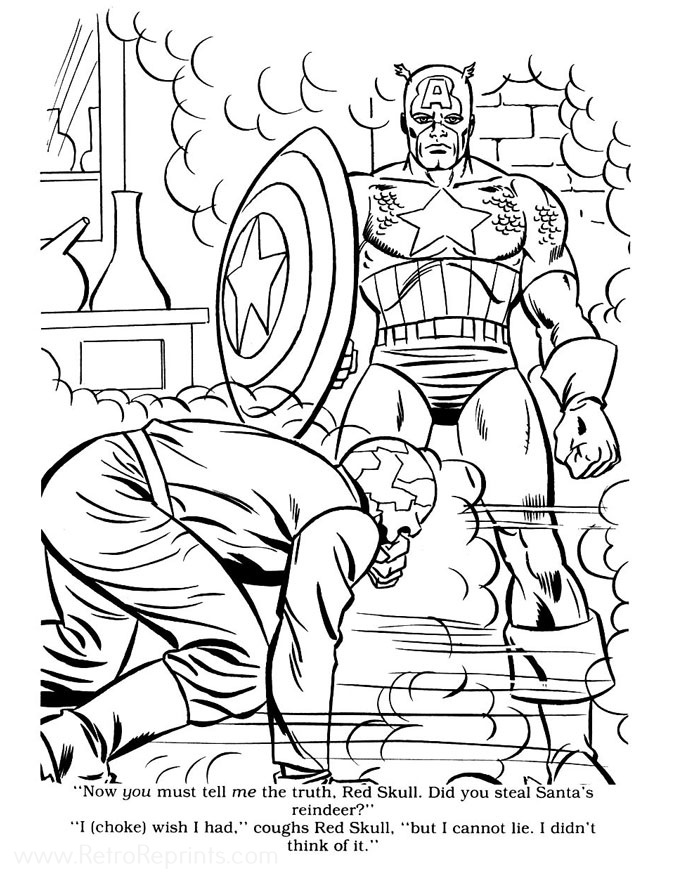 adult marvel coloring pages