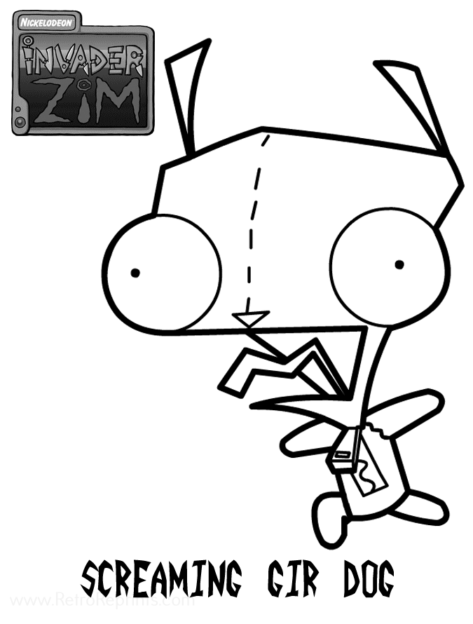 invader zim and coloring pages
