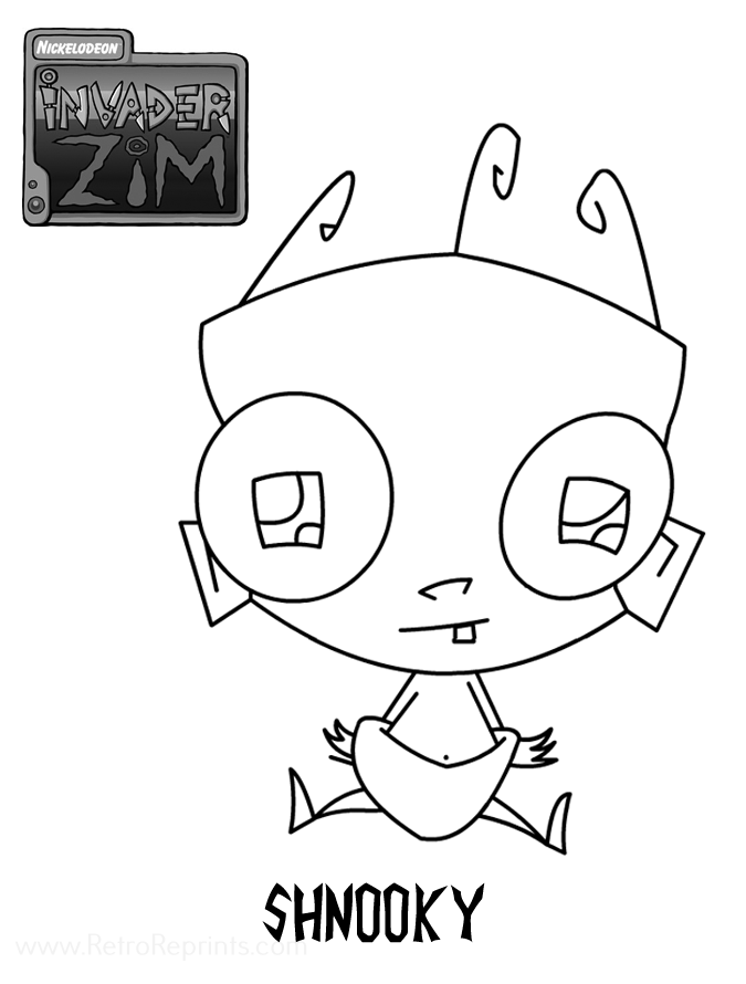 invader zim and coloring pages