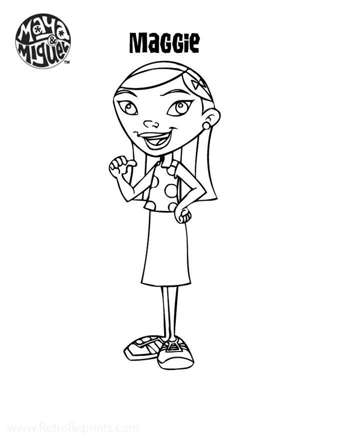 maggie coloring pages