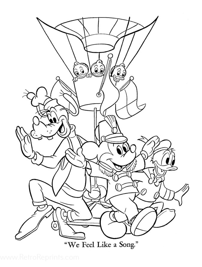 disney rides coloring pages