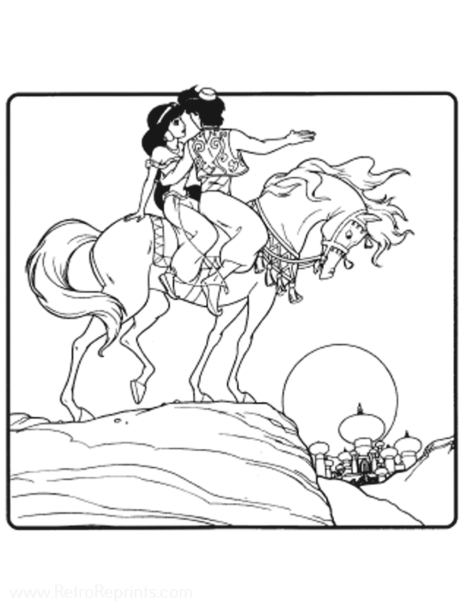 disney horse coloring pages