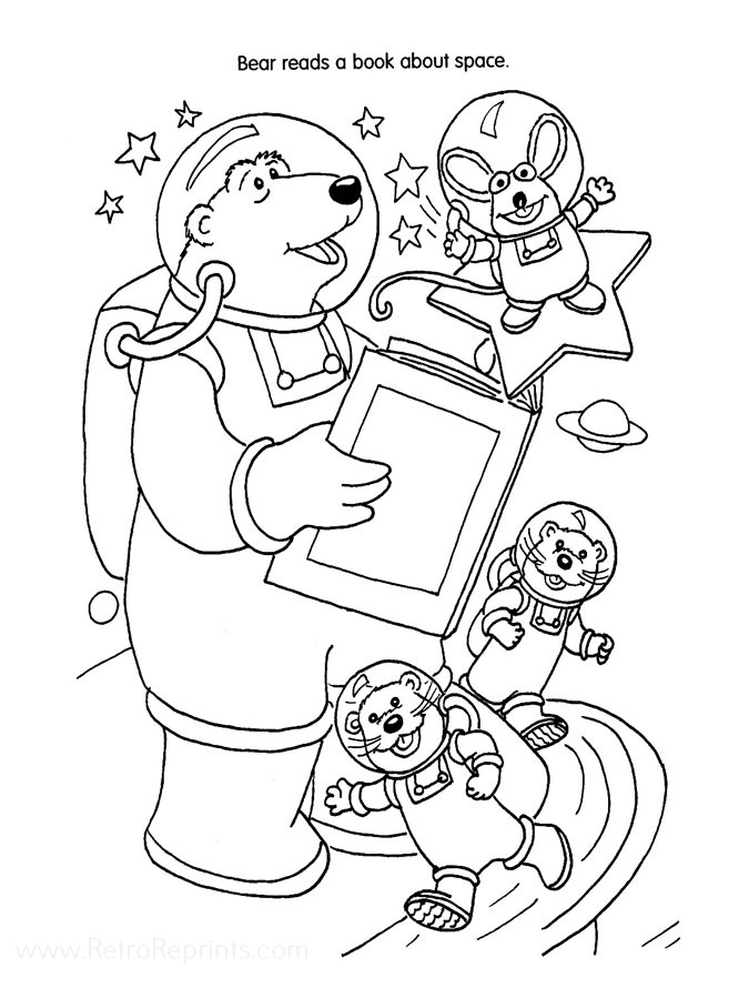 big brown bear coloring pages