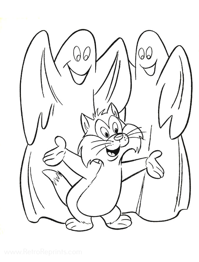 casper halloween coloring pages