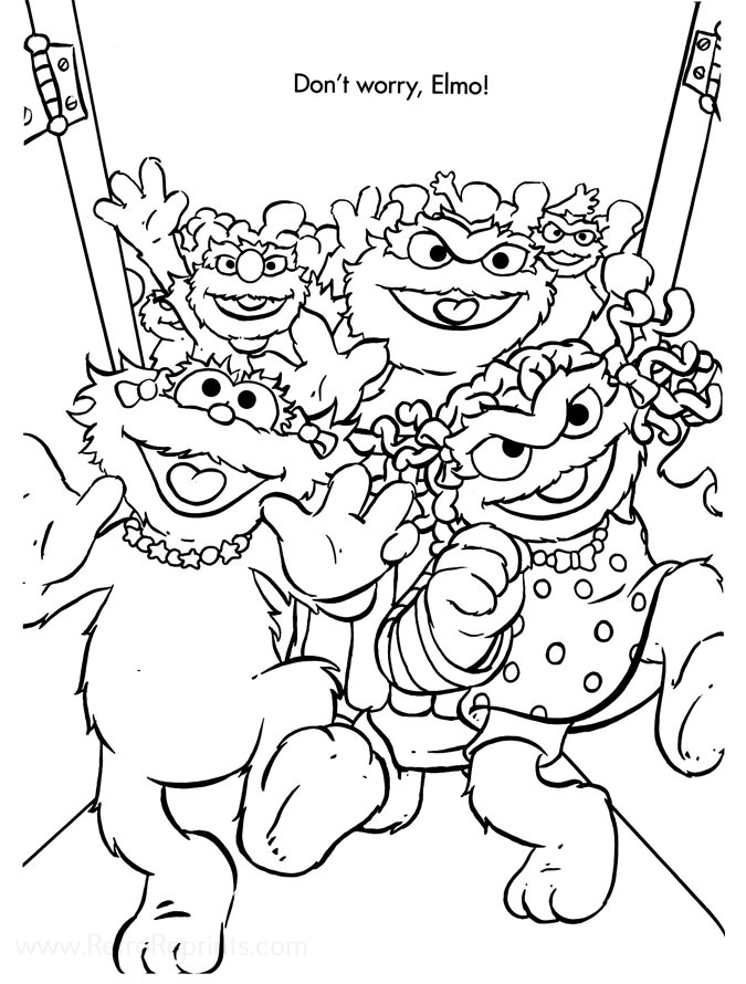 elmos world coloring pages