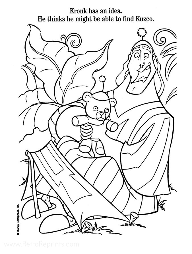 kuzco coloring pages