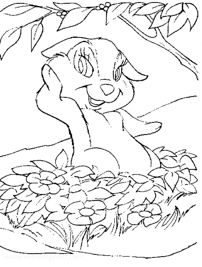 bambi coloring book pages