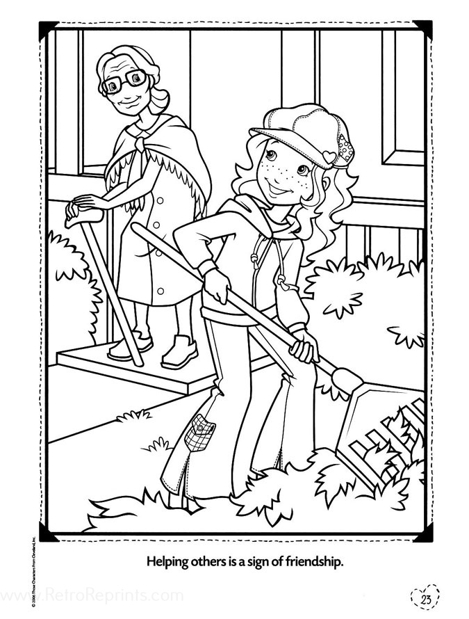 old holly hobby coloring pages