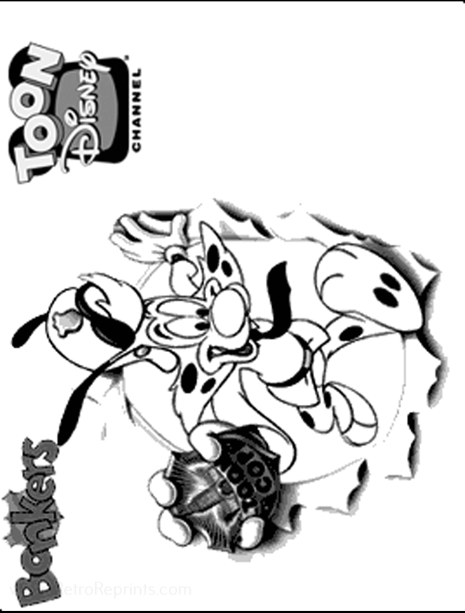 bonkers coloring pages
