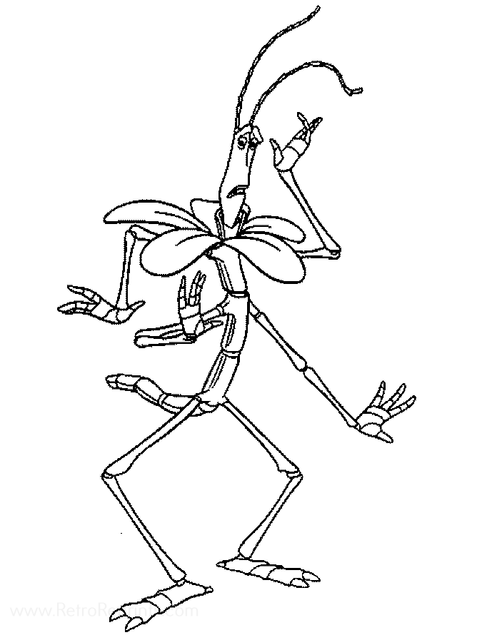 coloring book pages a bugs life
