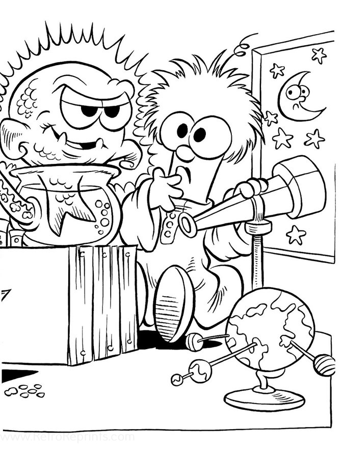 beaker muppet coloring pages