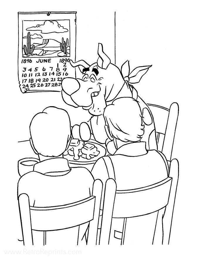 shaggy and scooby coloring pages