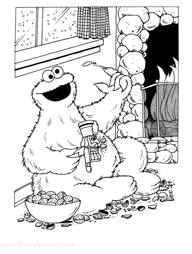 elmo coloring in pages