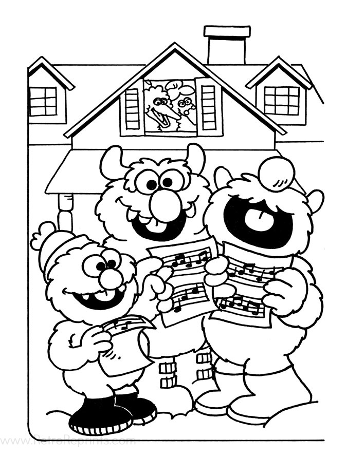 seaseme street coloring pages