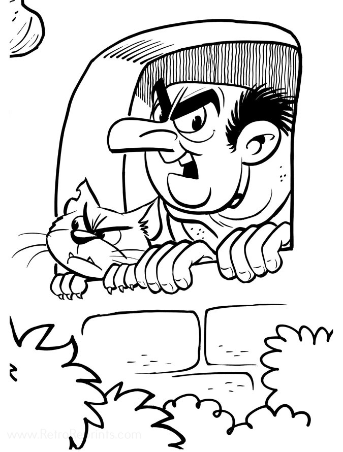 smurfs halloween coloring pages