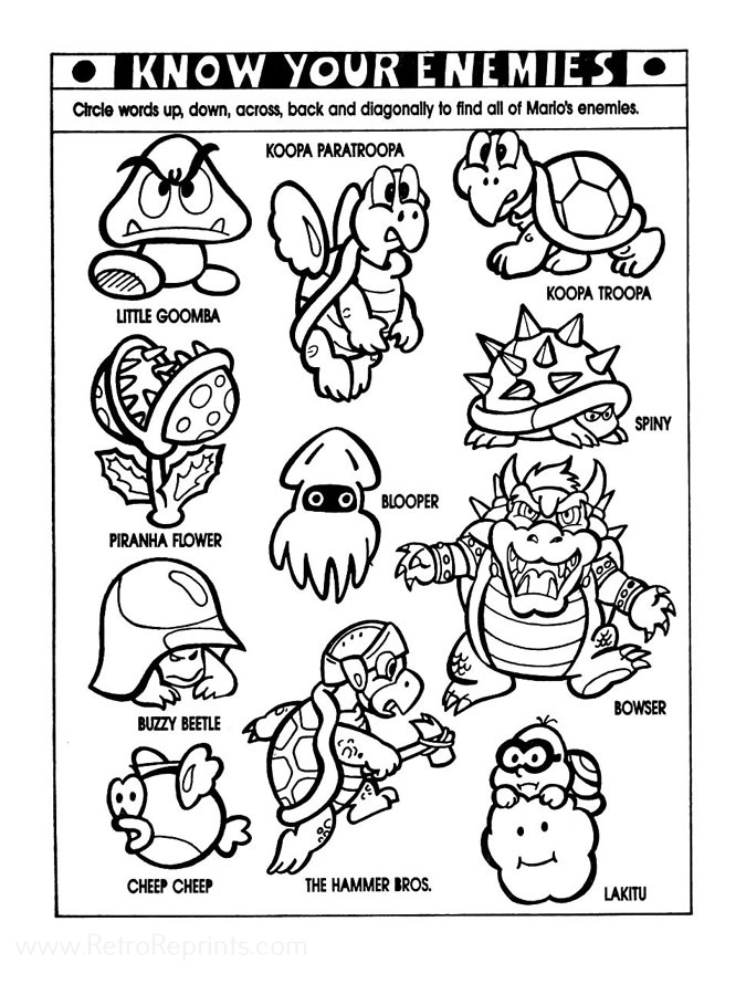 koopa coloring pages