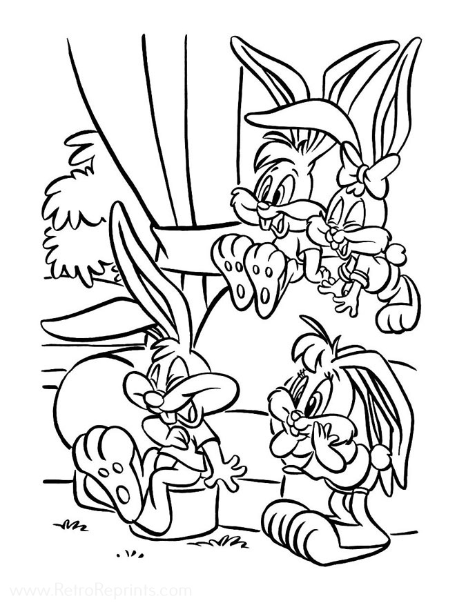 tiny tunes coloring pages