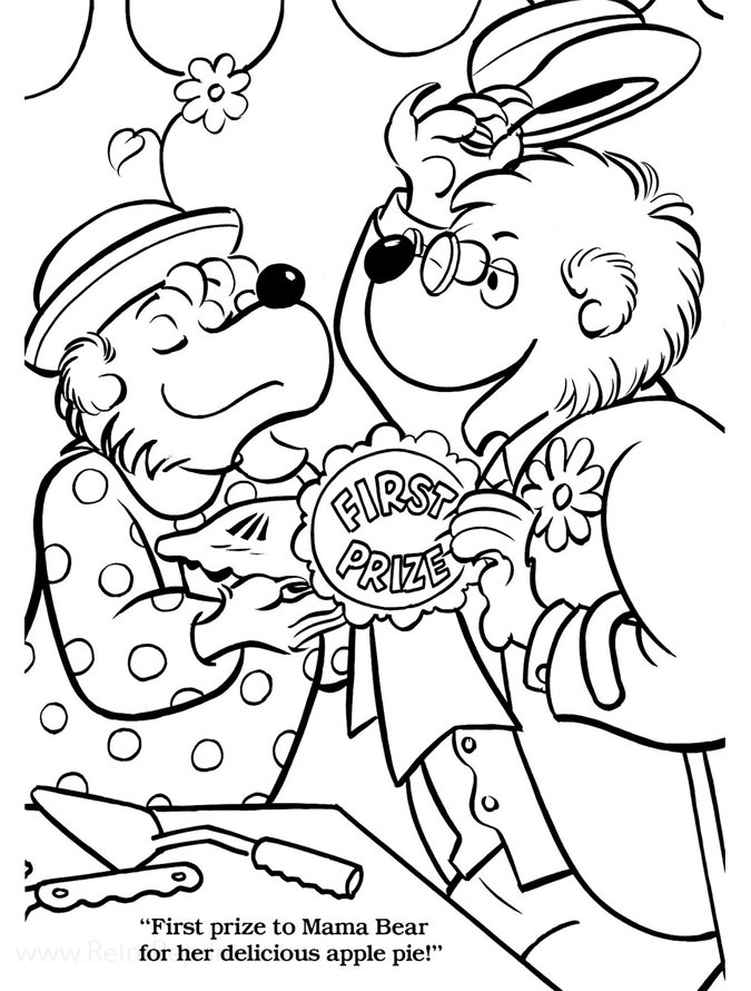 bernstein bear coloring pages