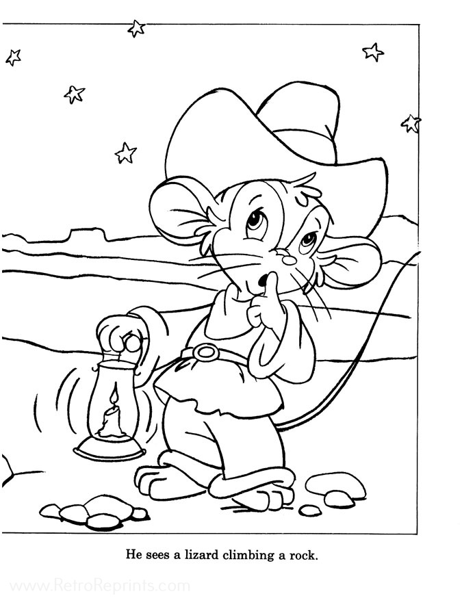 coloring book western pages