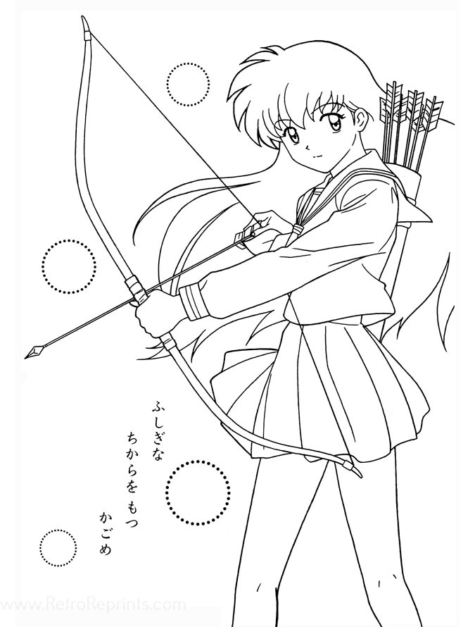 inuyasha images coloring pages