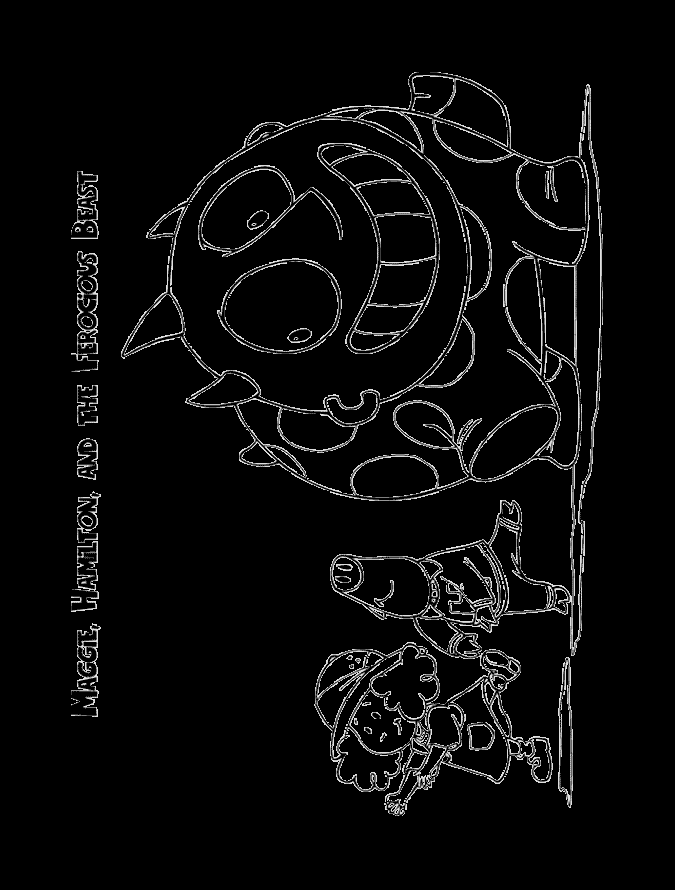 maggie coloring pages
