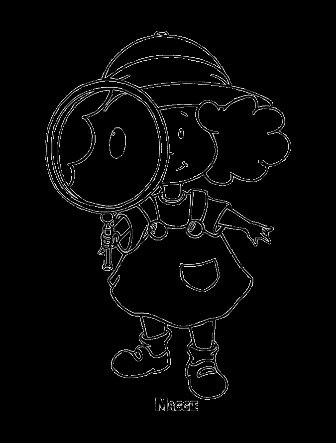 maggie coloring pages