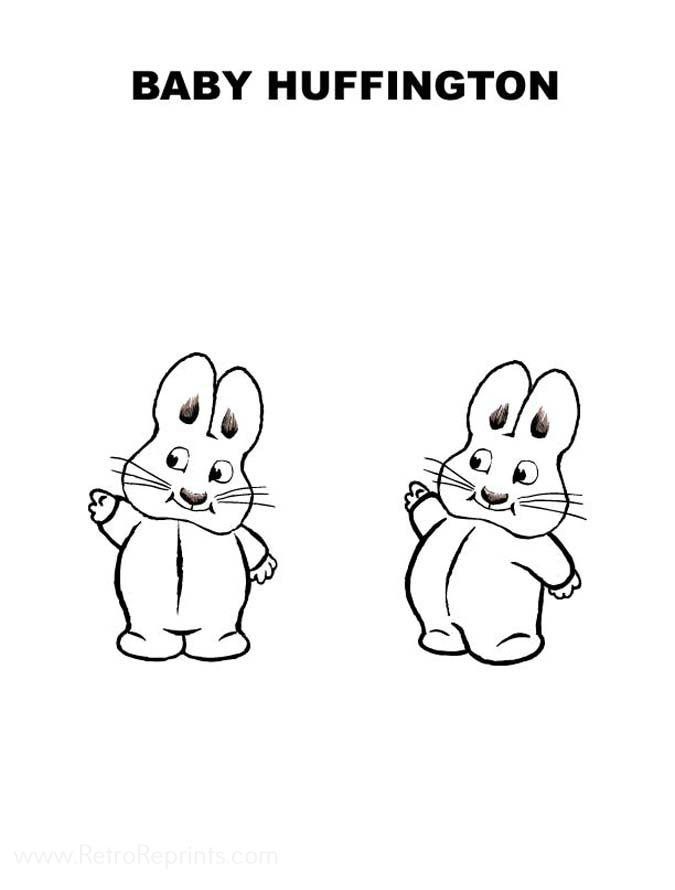 max and rubi coloring pages