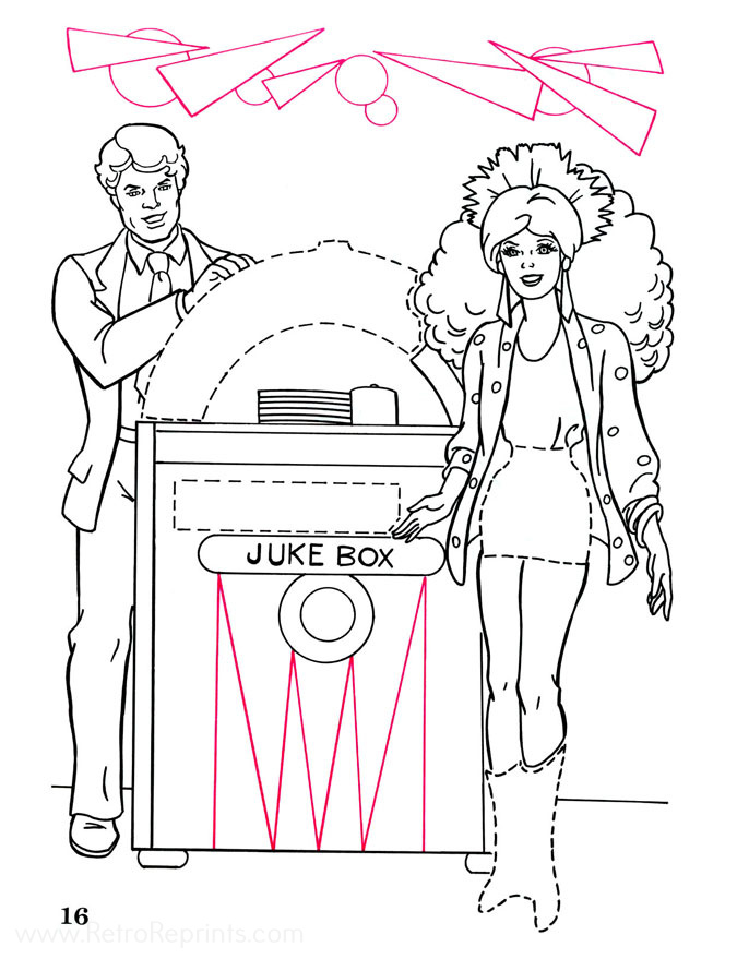 jukebox coloring pages