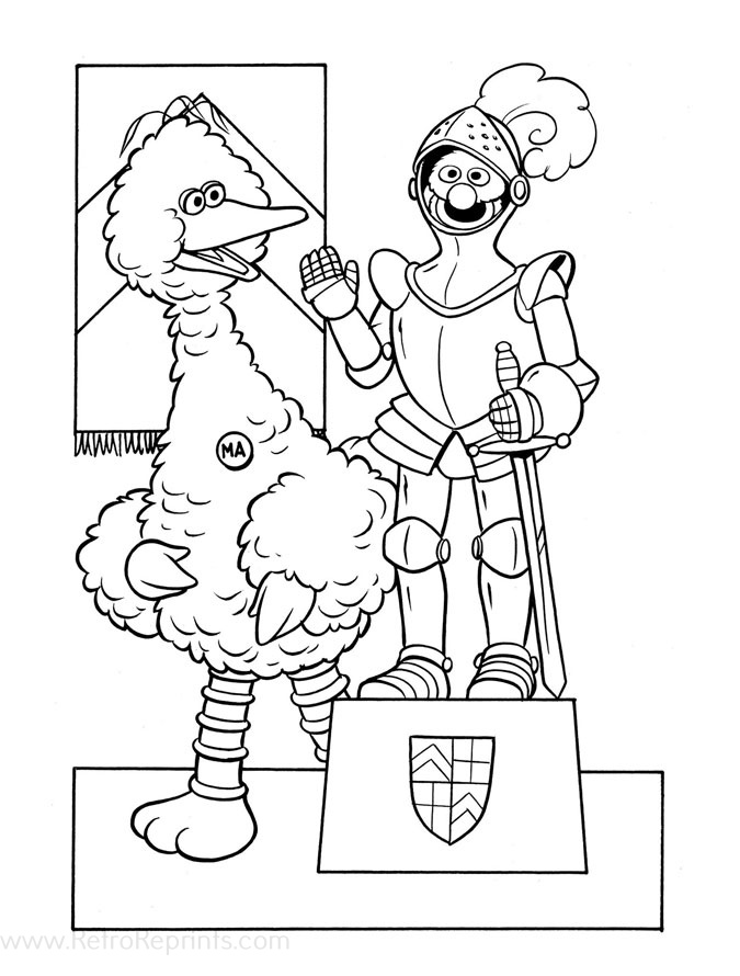 seaseme street coloring pages