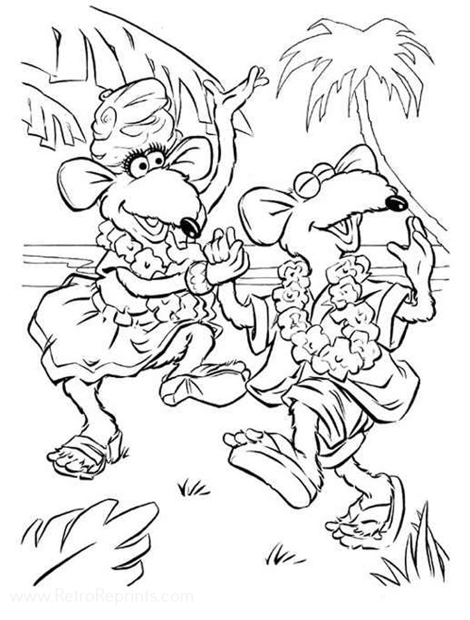 island coloring pages