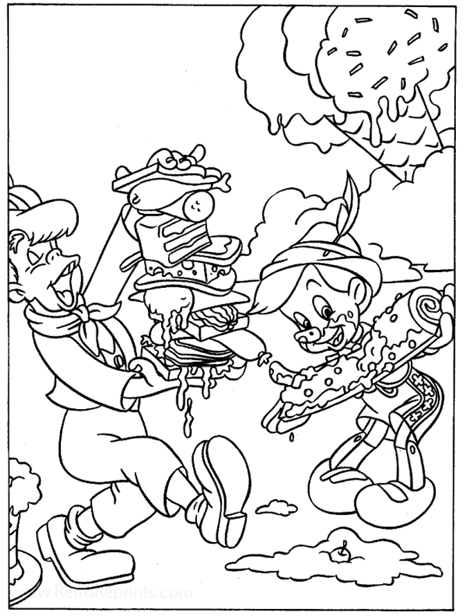 pinokyo coloring pages