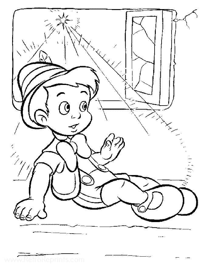 pinokyo coloring pages