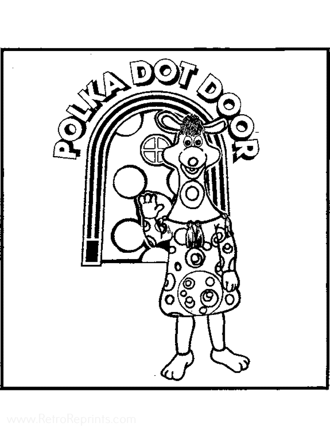 coloring pages of polka dots