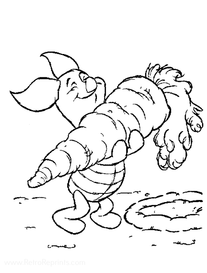 piglet and pooh coloring pages