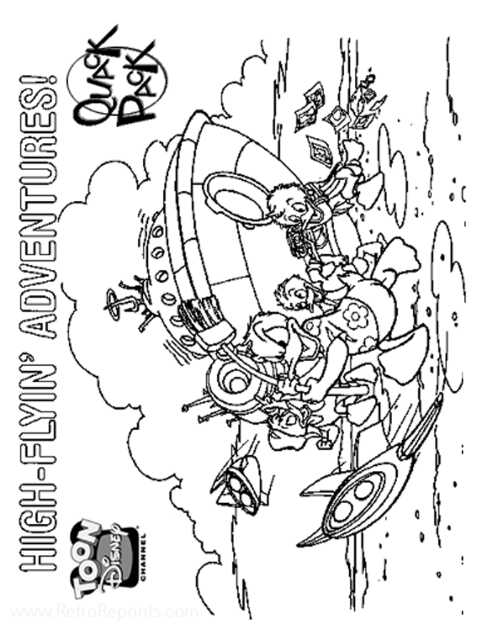quack pack coloring pages