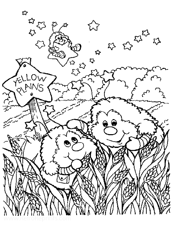 coloring pages rainbow brite
