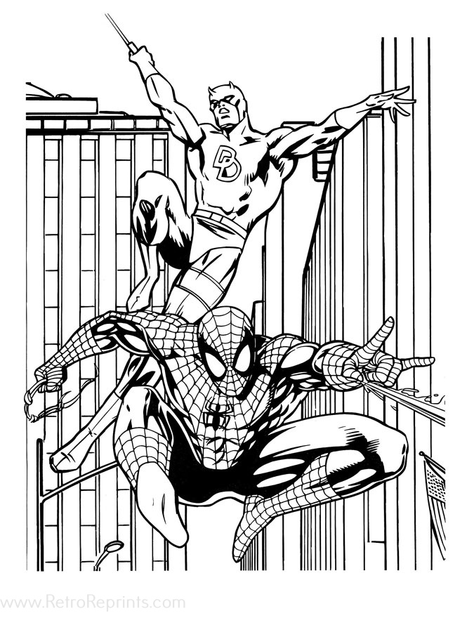 adult marvel coloring pages